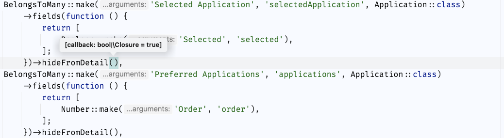 Pivot fields are not shown on overview when using multiple BelongsToMany relationships for same ...