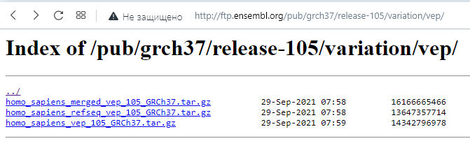 Missing GRCh37 106 Indexed Cache files · Issue #1152 · Ensembl/ensembl-vep · GitHub