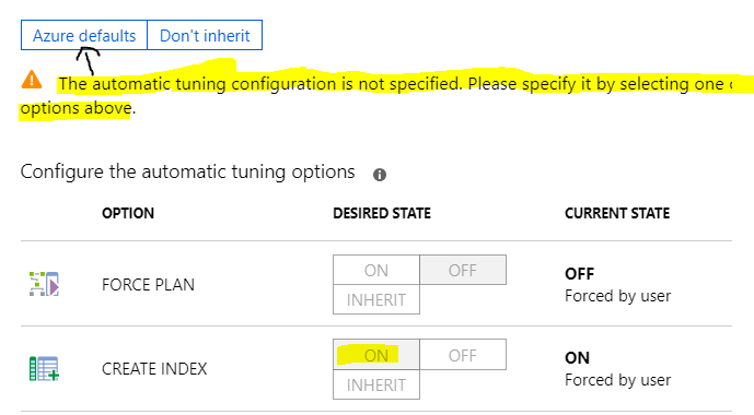 sql server automatic tuning desired_state 'unspecified' · Issue #8766 · Azure/azure-powershell ...