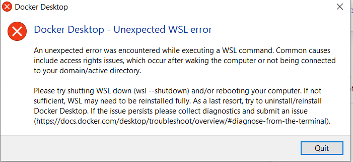 Docker Desktop isn't starting · Issue #13673 · docker/for-win · GitHub