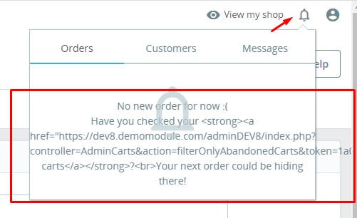 Admin Navigation Notification in Back Office show HTML · Issue #31795 · PrestaShop/PrestaShop ...