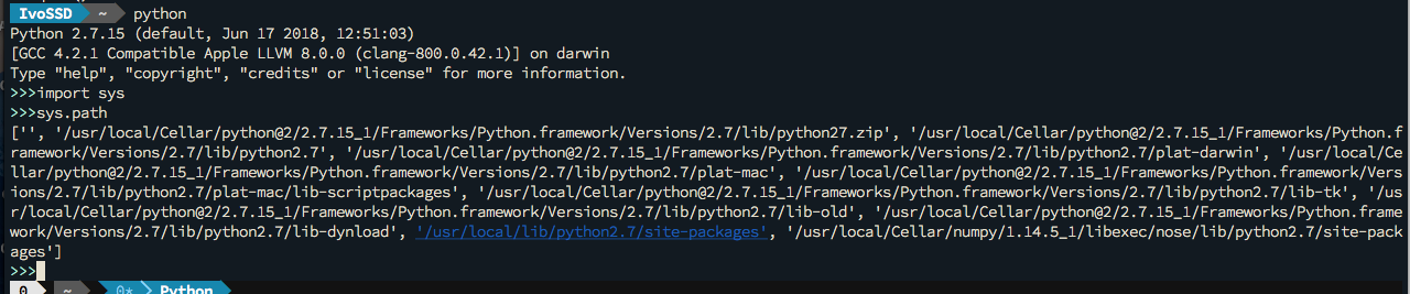ImportError: Failed to obtain segment function. OSX+SystemPython2.7.15 ...
