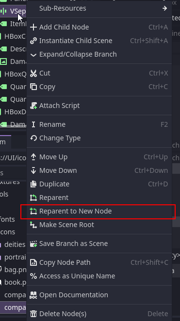 Add "Add Parent node" as an option to context menu of nodes in a scene · godotengine godot ...