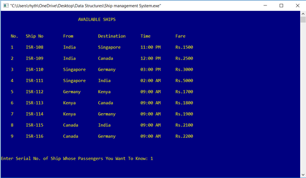 GitHub - rhythmgupta16/Ship-Management-System: Data Structures Project