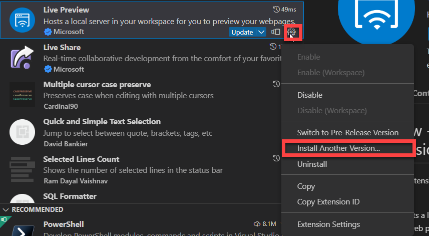 command 'livePreview.start.preview.atFile' not found error · Issue #475 · microsoft/vscode ...