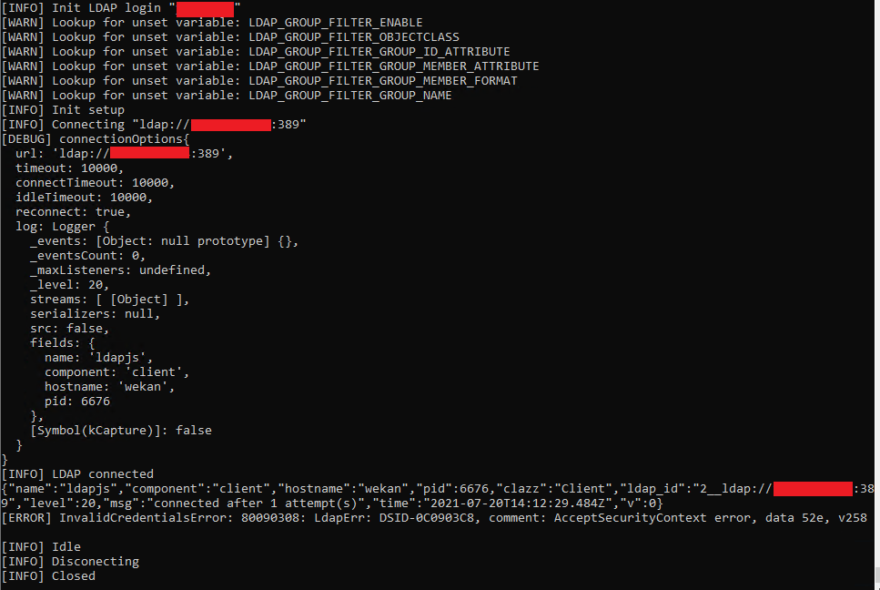 Ldap do not want work · Issue #3908 · wekan/wekan · GitHub