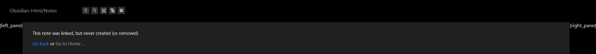 Left and right pane are not shown when one clicks on a link to a non existing note · Issue #714 ...