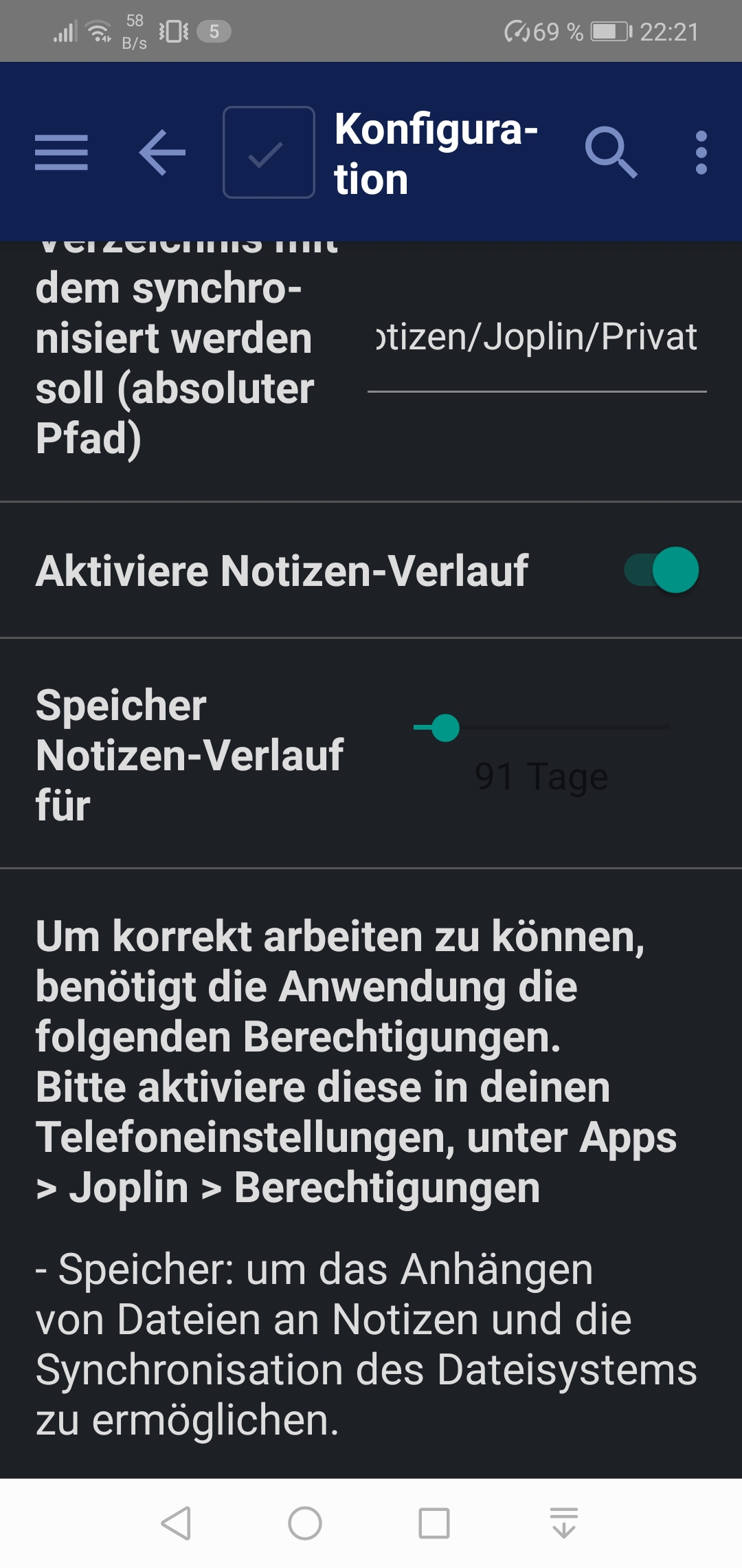 dark theme: readability of days · Issue #1609 · laurent22/joplin · GitHub