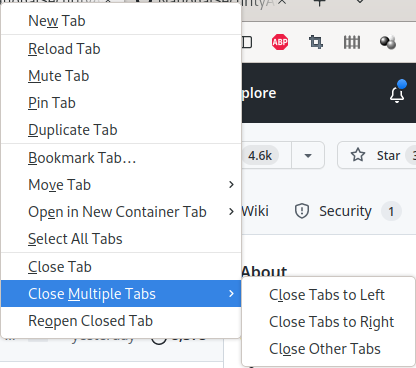 Feature: Navigate tabs with mouse + context menu · Issue #4826 ...
