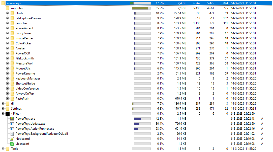 Reduce the size of the C:\Program Files\PowerToys\modules directory · Issue #25469 · microsoft ...