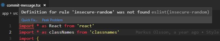 Issues with ESLint · Issue #7655 · desktop/desktop · GitHub