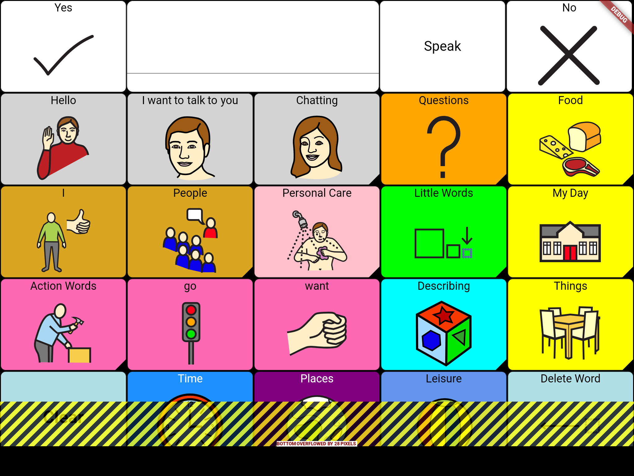 Landscape Mode With Hidden Navigation Bar Overflows Screen On Tablets · Issue 19360 · Flutter
