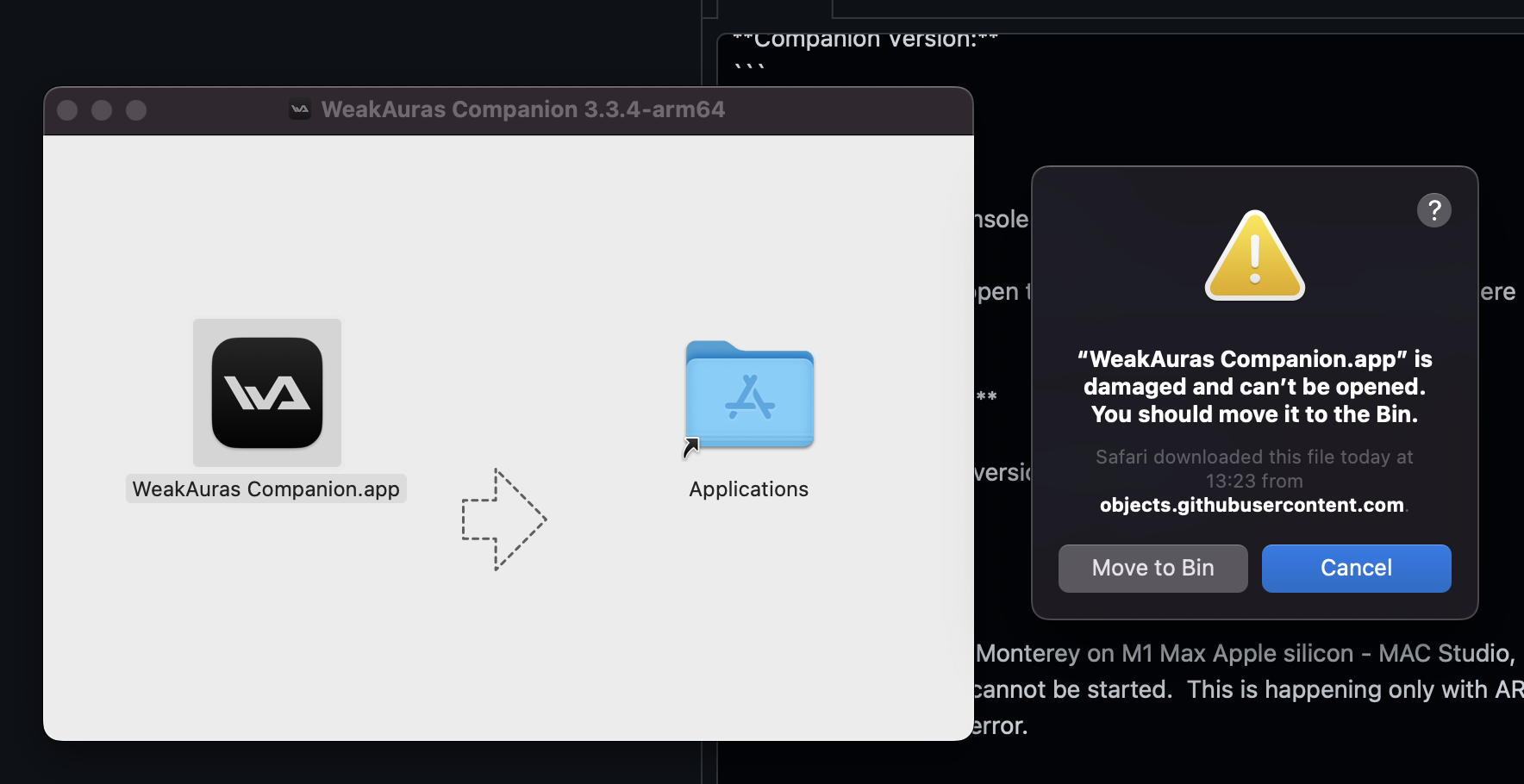 WeakAura Companion ARM Version not starting at all · Issue #1332 · WeakAuras/WeakAuras-Companion ...