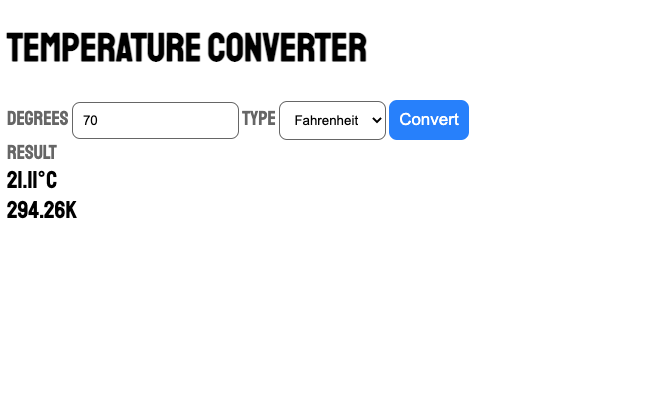 GitHub - curlos/Temperature-Converter