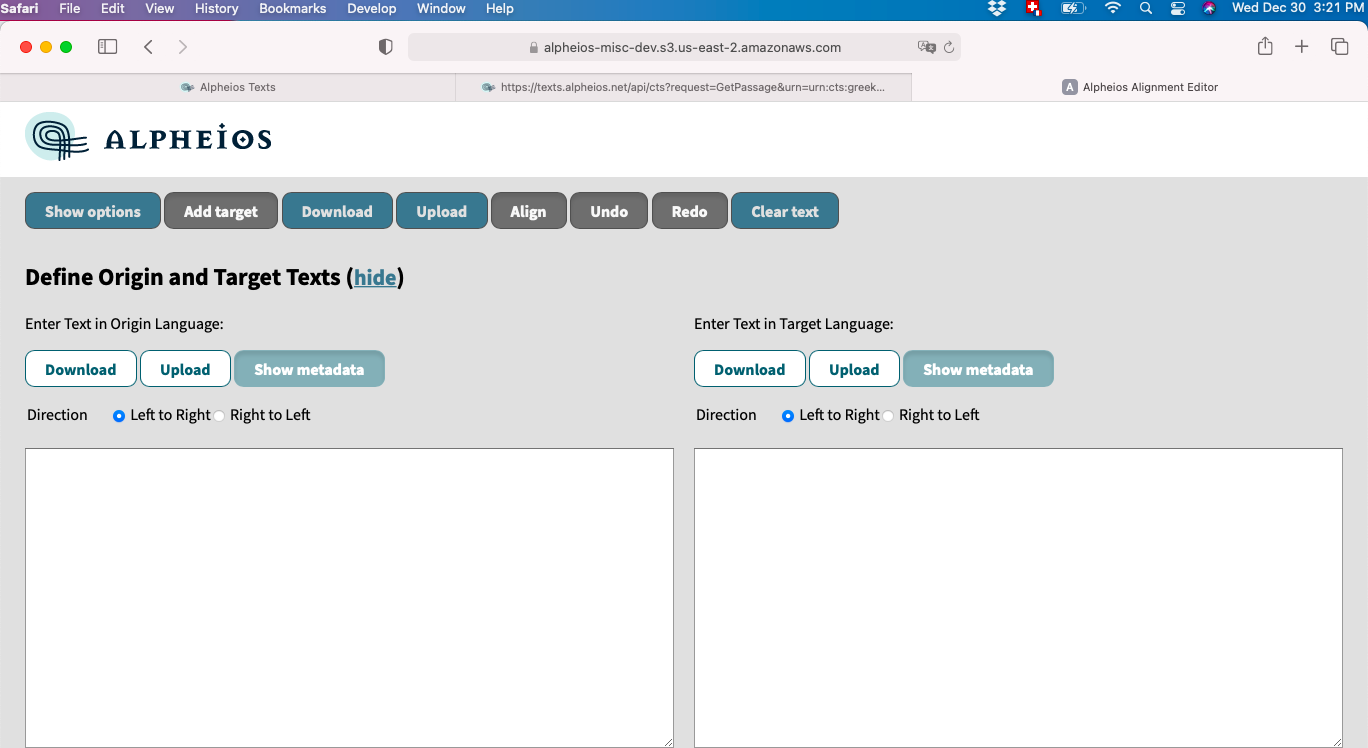 Main menu grouping · Issue #86 · alpheios-project/alignment-editor-new · GitHub
