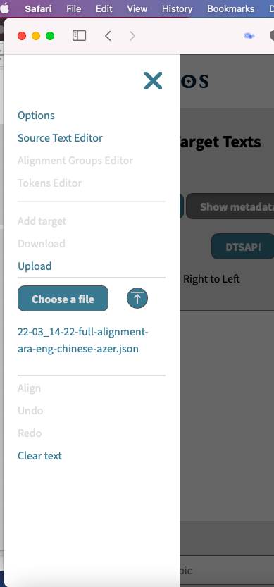Main menu grouping · Issue #86 · alpheios-project/alignment-editor-new · GitHub