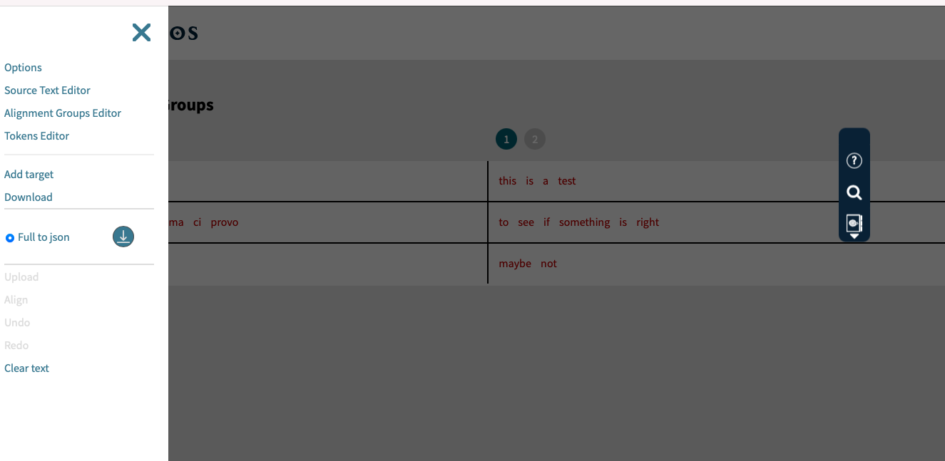 Main menu grouping · Issue #86 · alpheios-project/alignment-editor-new · GitHub