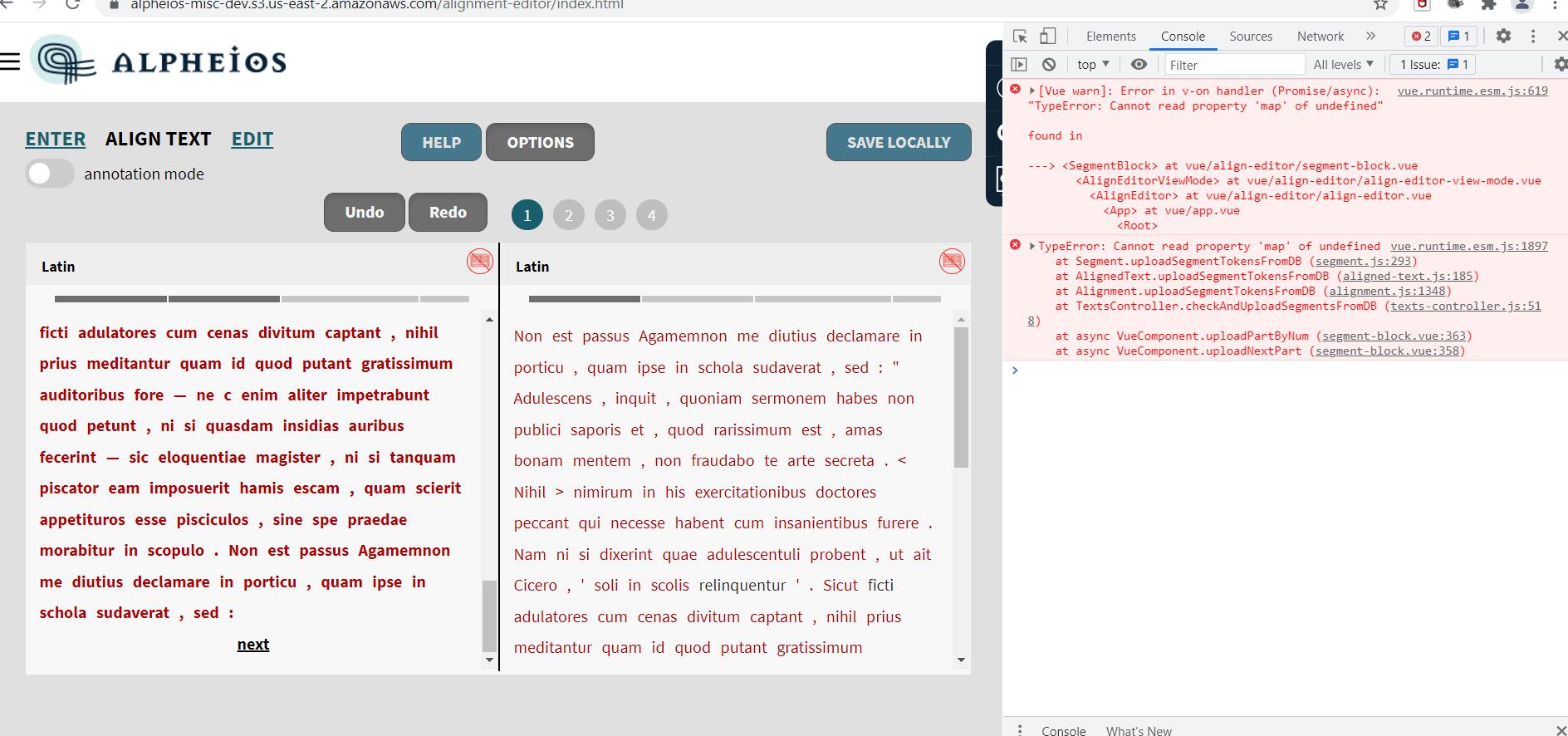 with indexedDB turned off, I cannot navigate to the next section · Issue #518 · alpheios-project ...