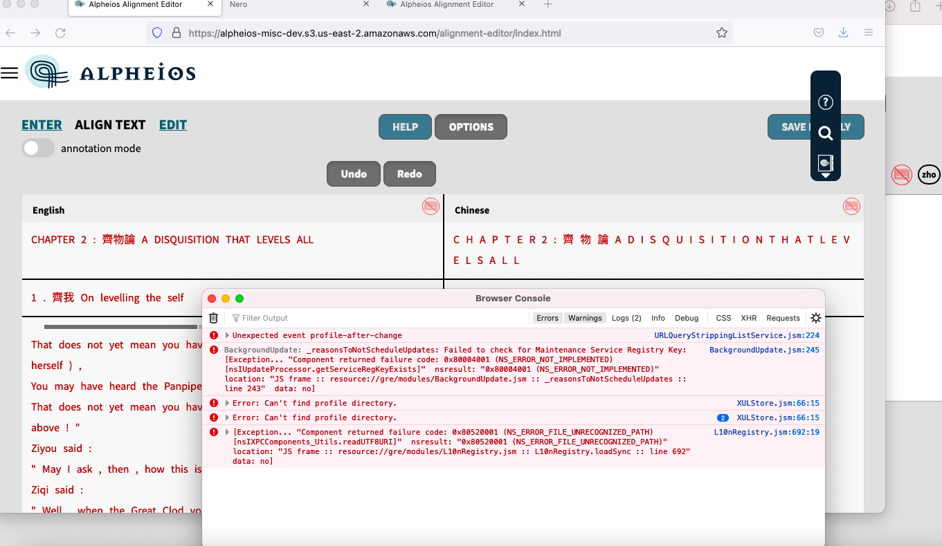 With Indexeddb Turned Off I Cannot Save Locally Some Files · Issue 521 · Alpheios Project