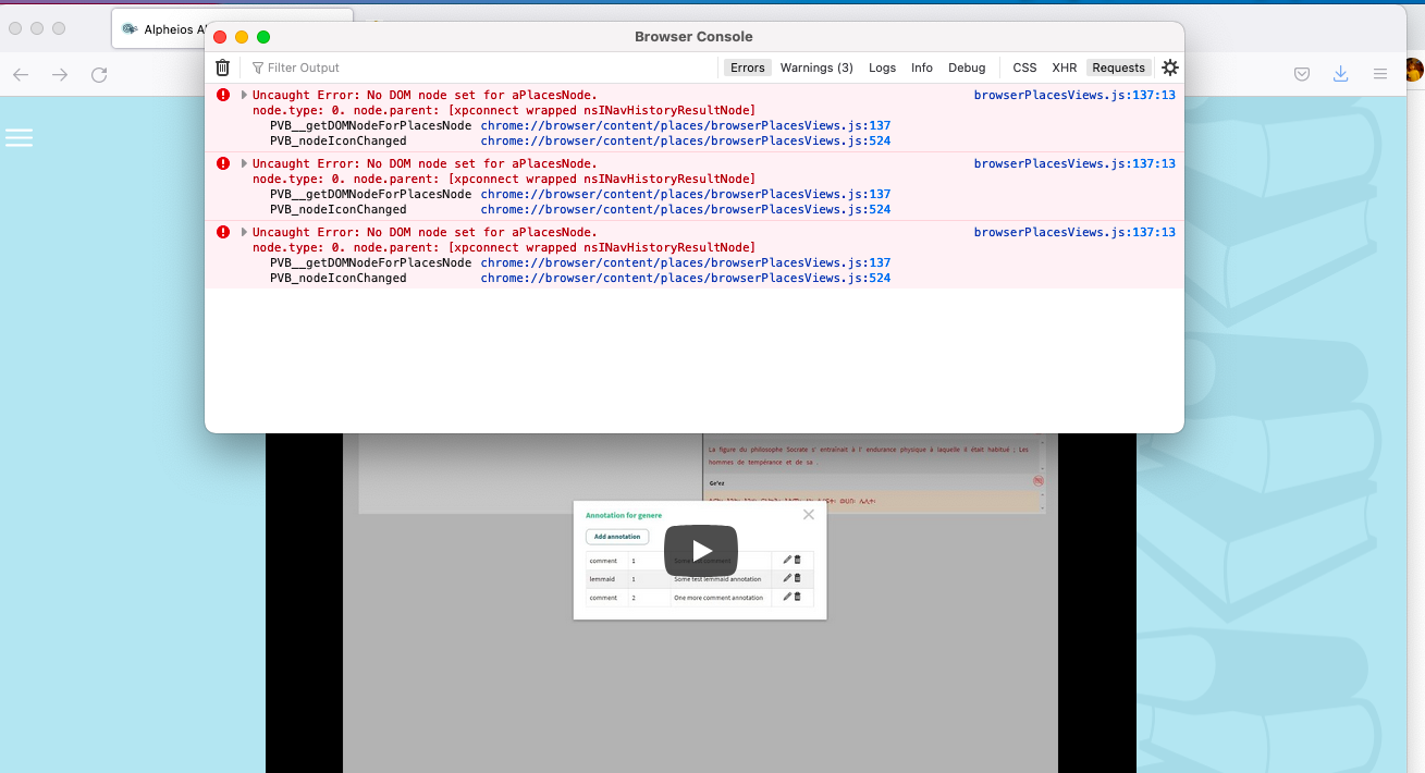 File saved in indexedDB would not load · Issue #588 · alpheios-project/alignment-editor-new · GitHub