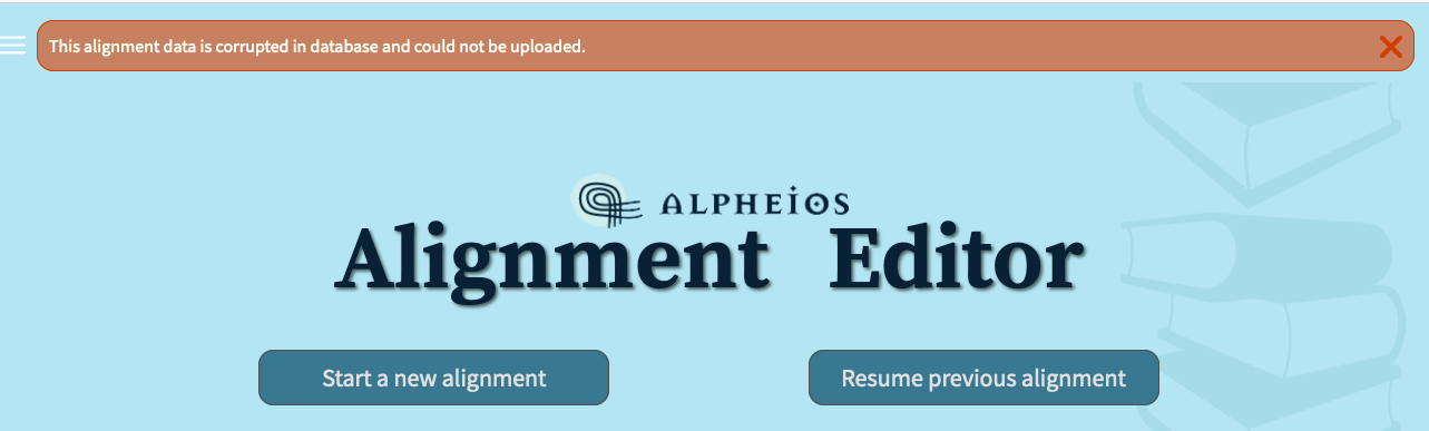 File saved in indexedDB would not load · Issue #588 · alpheios-project/alignment-editor-new · GitHub