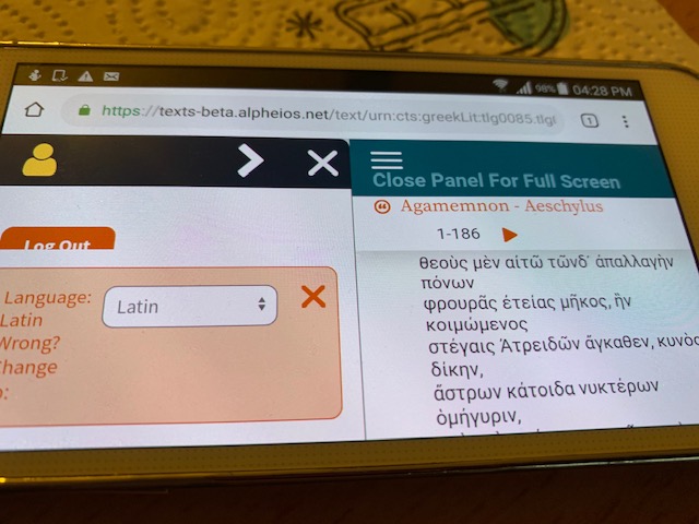 mobile - modify navbar when in landscape with alpheios panel open · Issue #158 · alpheios ...