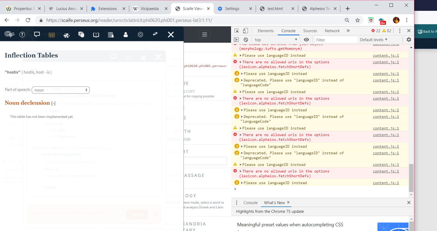 Firtst double click, the noun inflection is not loaded · Issue #657 · alpheios-project ...