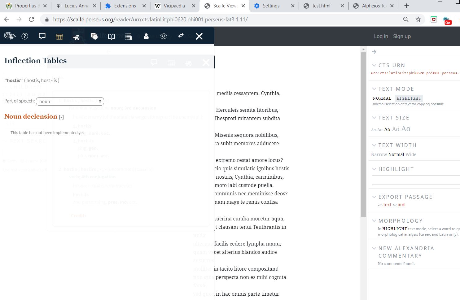 Firtst double click, the noun inflection is not loaded · Issue #657 · alpheios-project ...