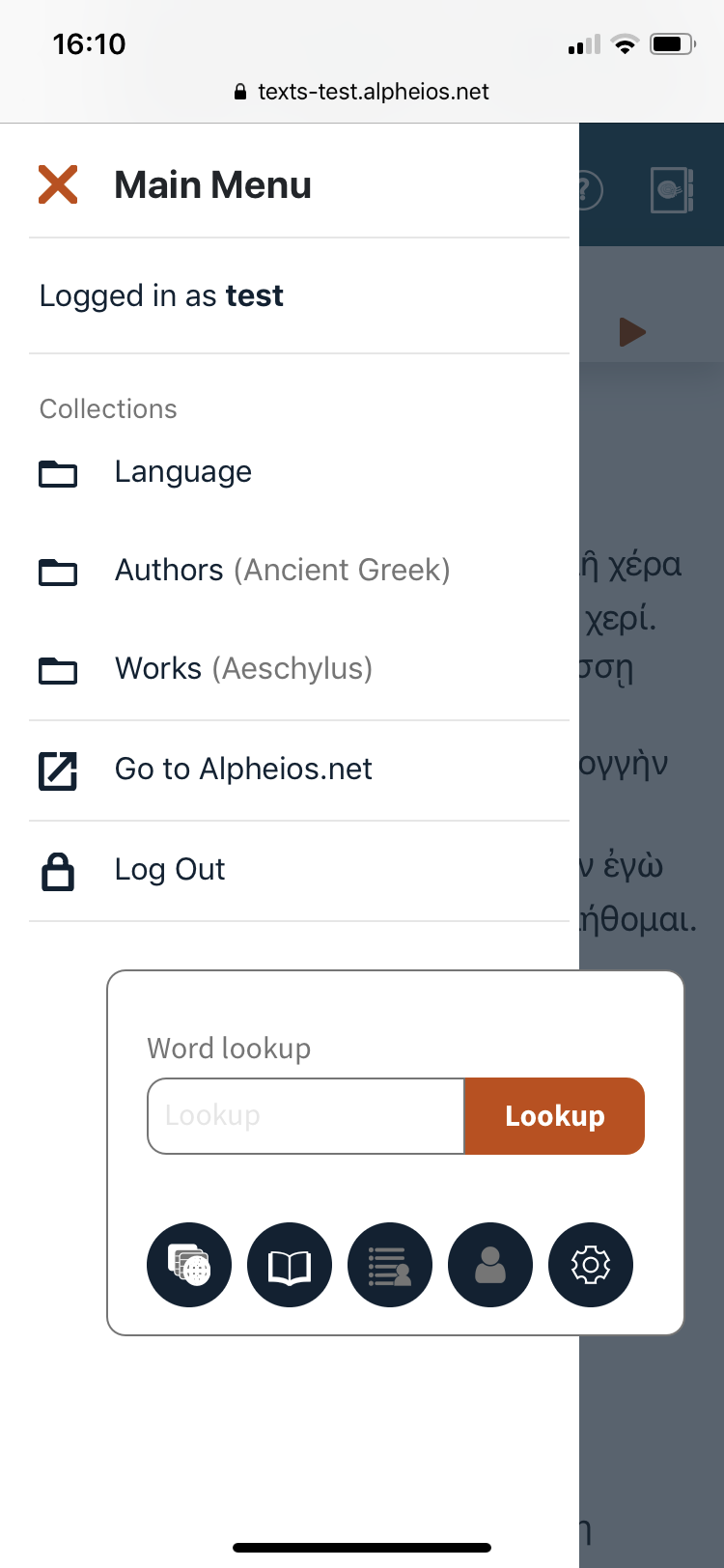 iphone xr: Logged in but icon is grayed out · Issue #685 · alpheios-project/components · GitHub