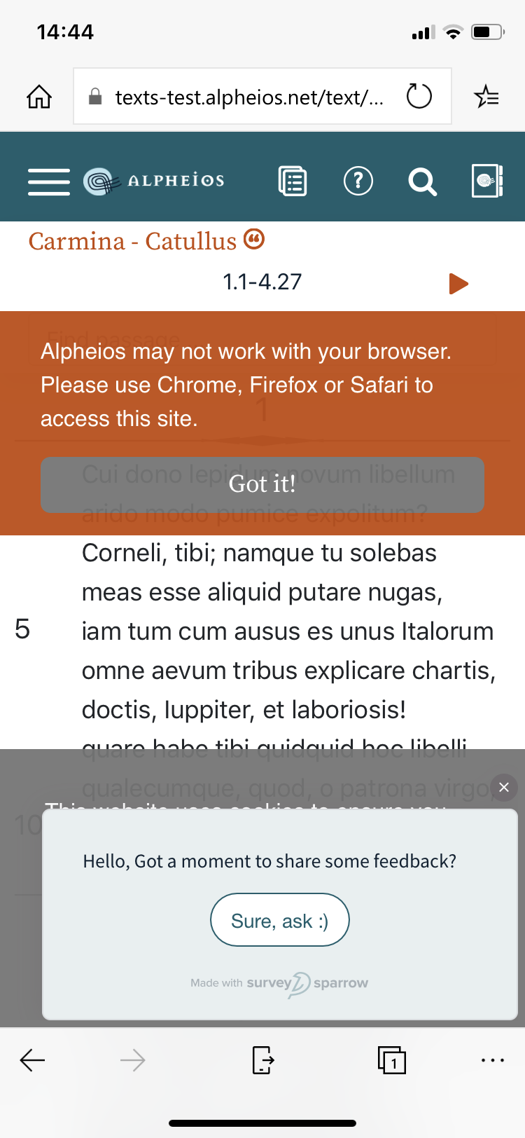 Advanced notice for unsupported browsers · Issue #243 · alpheios-project/alpheios_nemo_ui · GitHub