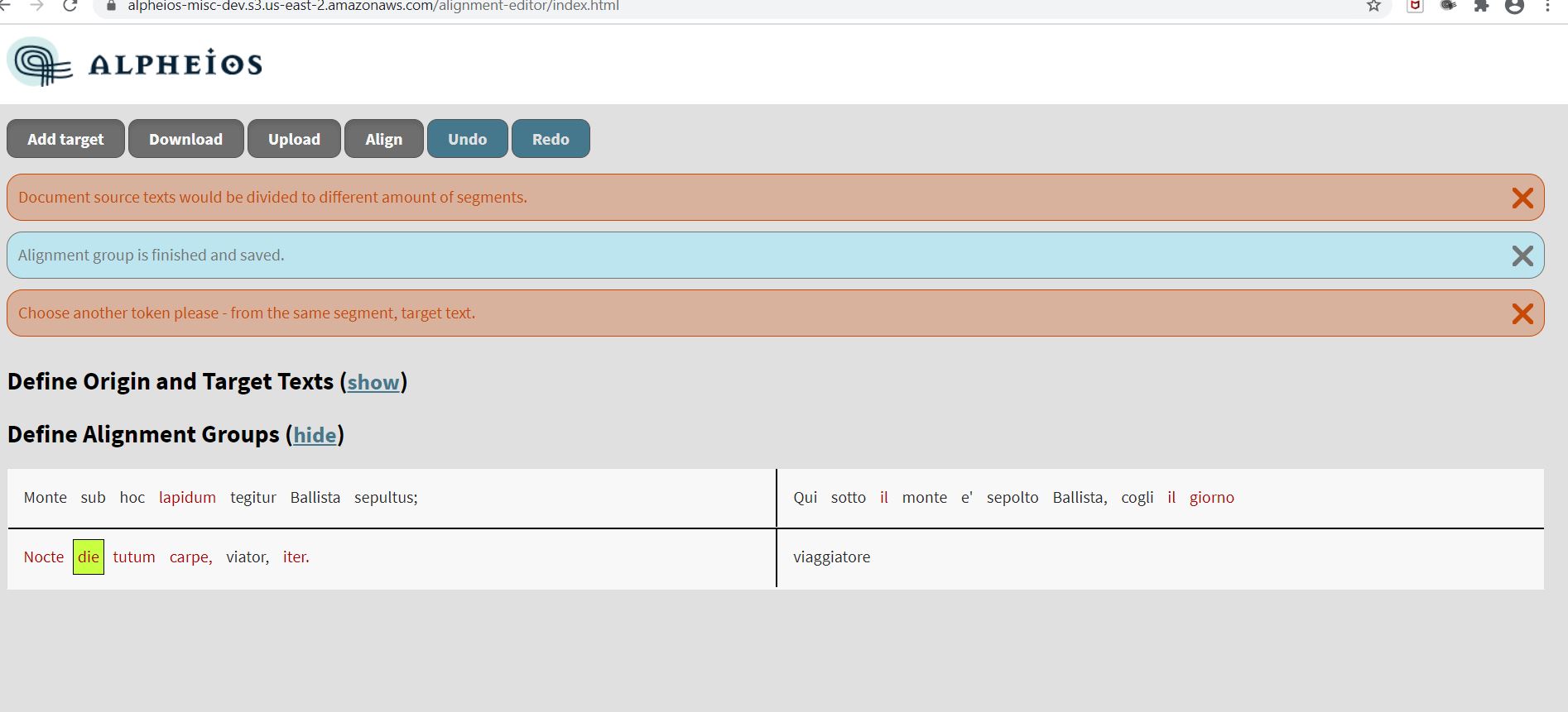 what if the token is not from the same segment? · Issue #52 · alpheios-project/alignment-editor ...