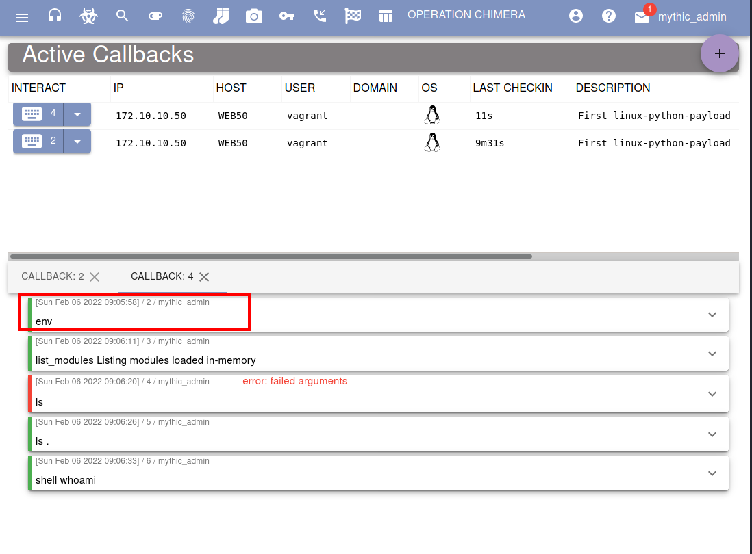 UI doesn't pull callbacks · Issue #149 · its-a-feature/Mythic · GitHub