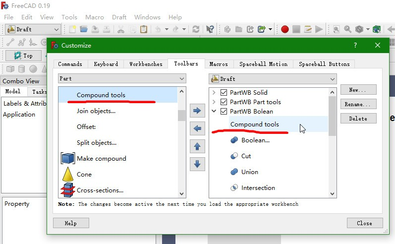 [Problem] UI: grouped buttons conflict in customized toolbar · Issue #6062 · FreeCAD/FreeCAD ...
