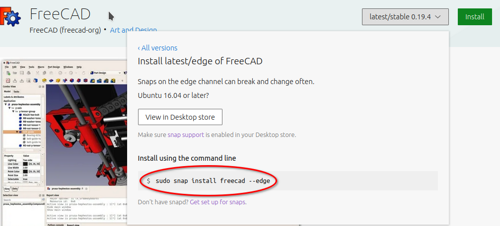 Preparing the new official FreeCAD Snap · Issue #1 · FreeCAD/FreeCAD-snap · GitHub
