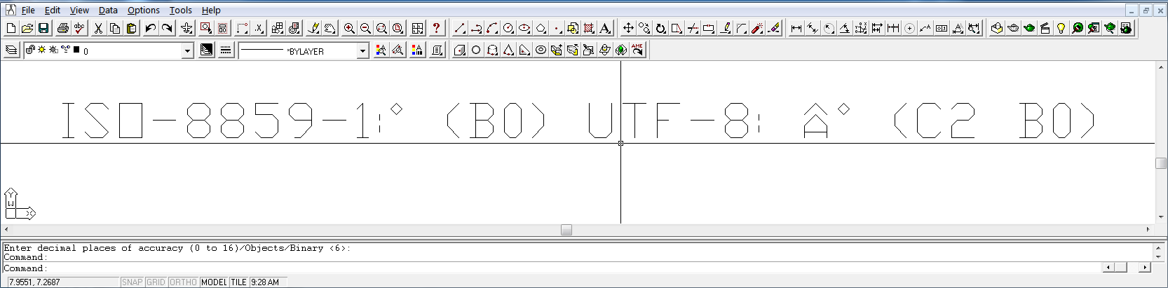Problem Dxf Files Produced By Older Autocad Versions Where Text Contains Non Ascii Characters