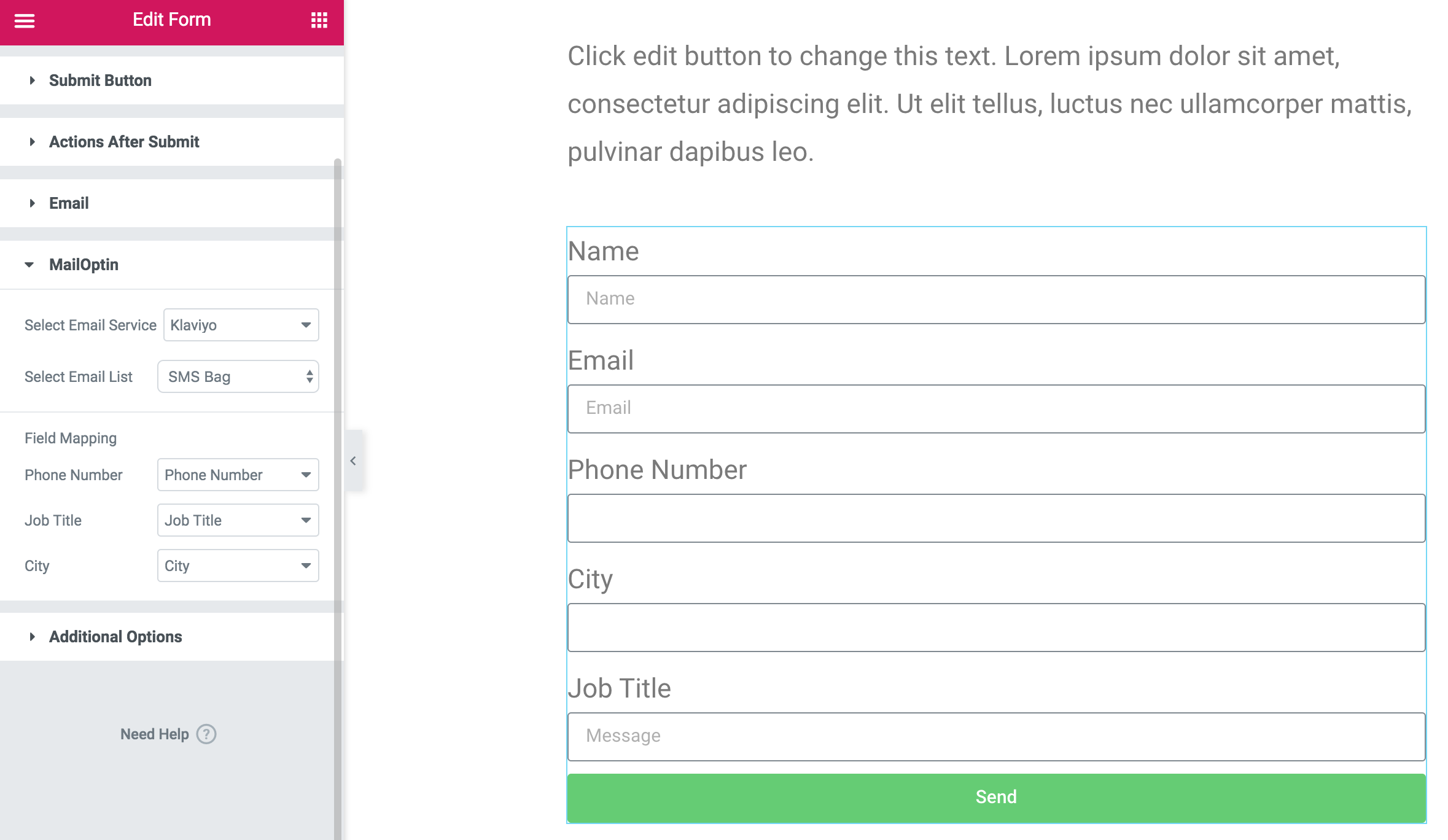 Custom field integration with convertKit · Issue #6922 · elementor/elementor · GitHub
