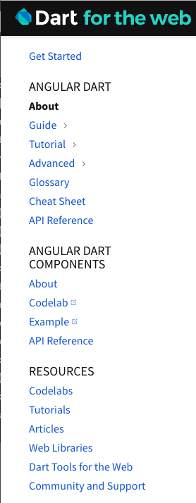 simplify sidenav · Issue #327 · dart-lang/site-www · GitHub
