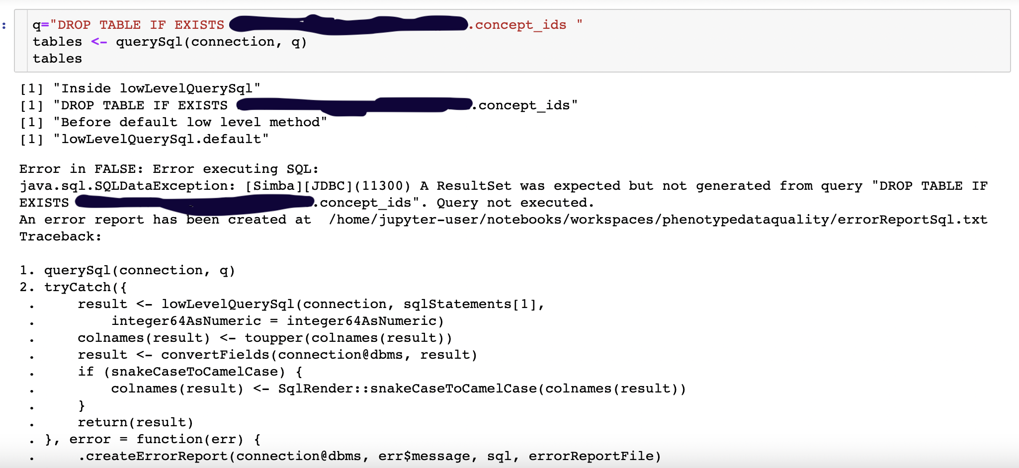 Error With Drop Table If Exists On Big Query Issue 151 OHDSI