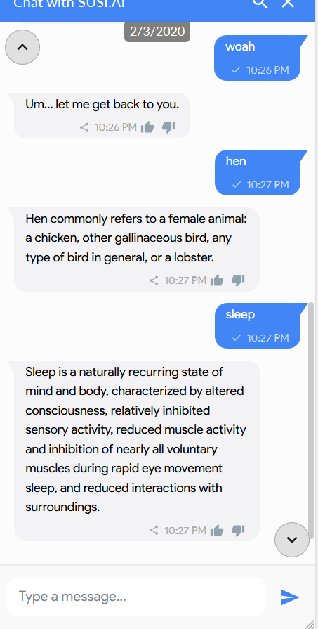 Scroll up button misbehaves · Issue #3343 · fossasia/susi.ai · GitHub