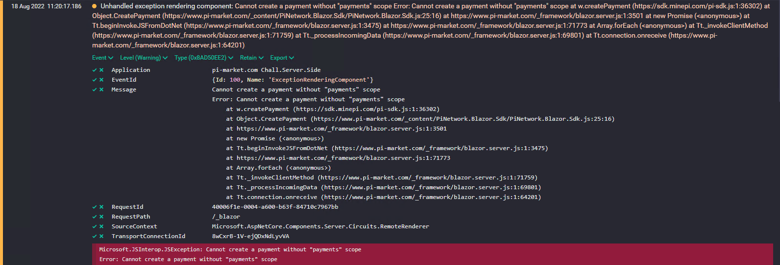 Payments scope exception. Solved · Issue #233 · pi-apps/pi-platform-docs · GitHub