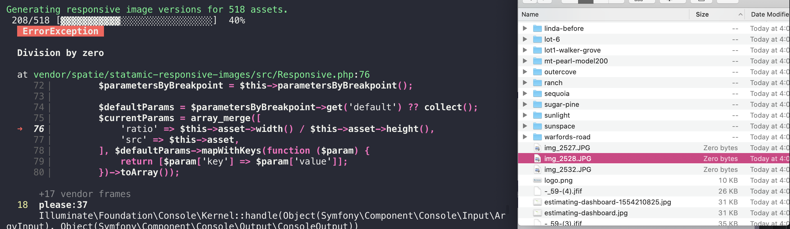 Zero byte image causes generate command to fail · Issue #71 · spatie/statamic-responsive-images ...