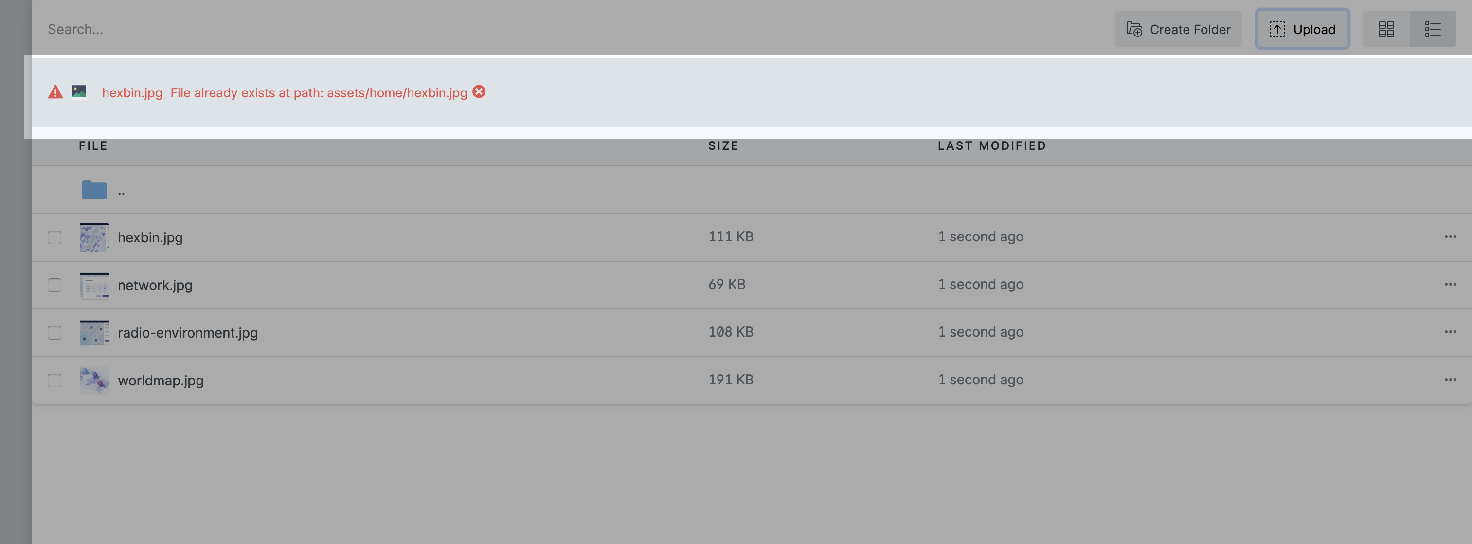 Assets: Uploading multiple assets results in "Asset already exists" error · Issue #838 ...