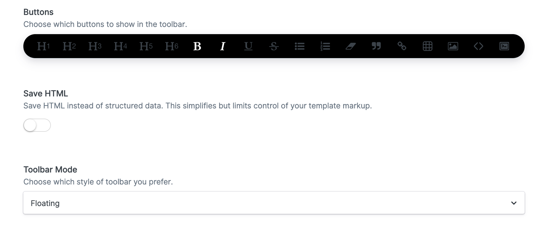 Bard: Minimal UI improvements · Issue #1333 · statamic/cms · GitHub