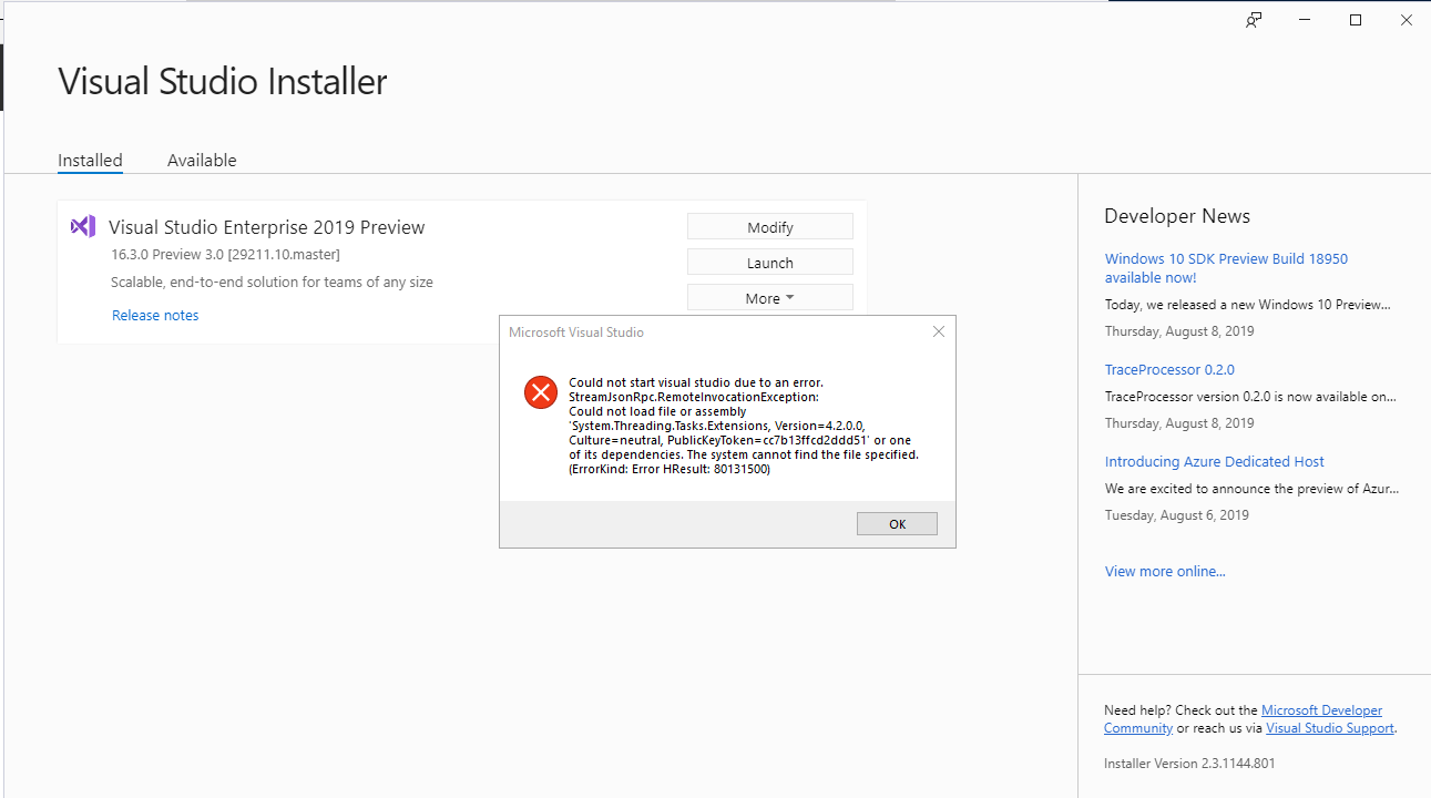 Cannot launch VS with error · Issue #5568 · microsoft/PTVS · GitHub
