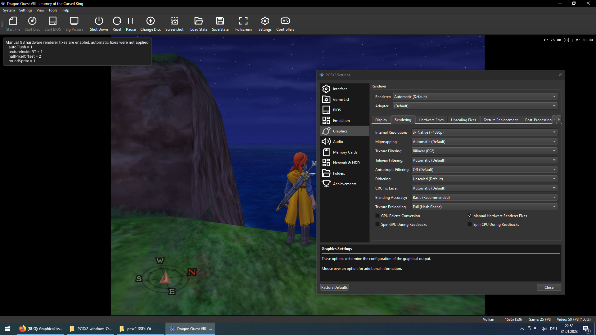 [BUG]: Graphical issues in Dragonquest 8 · Issue #7994 · PCSX2/pcsx2 ...