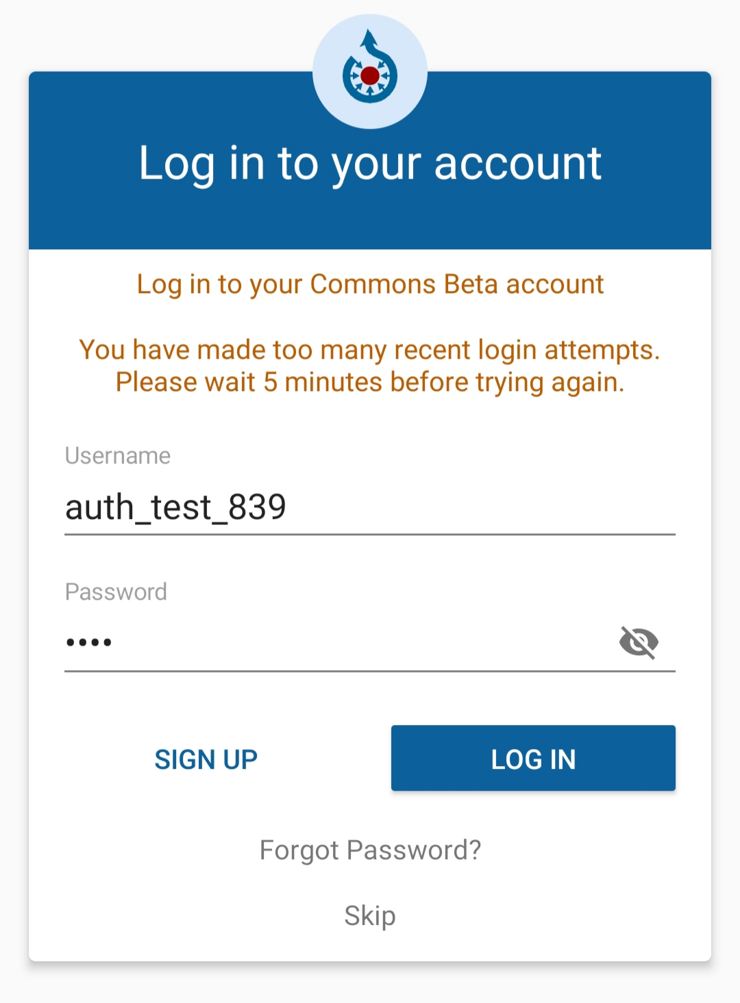Show information message when login is throttling · Issue #3208 · commons-app/apps-android ...