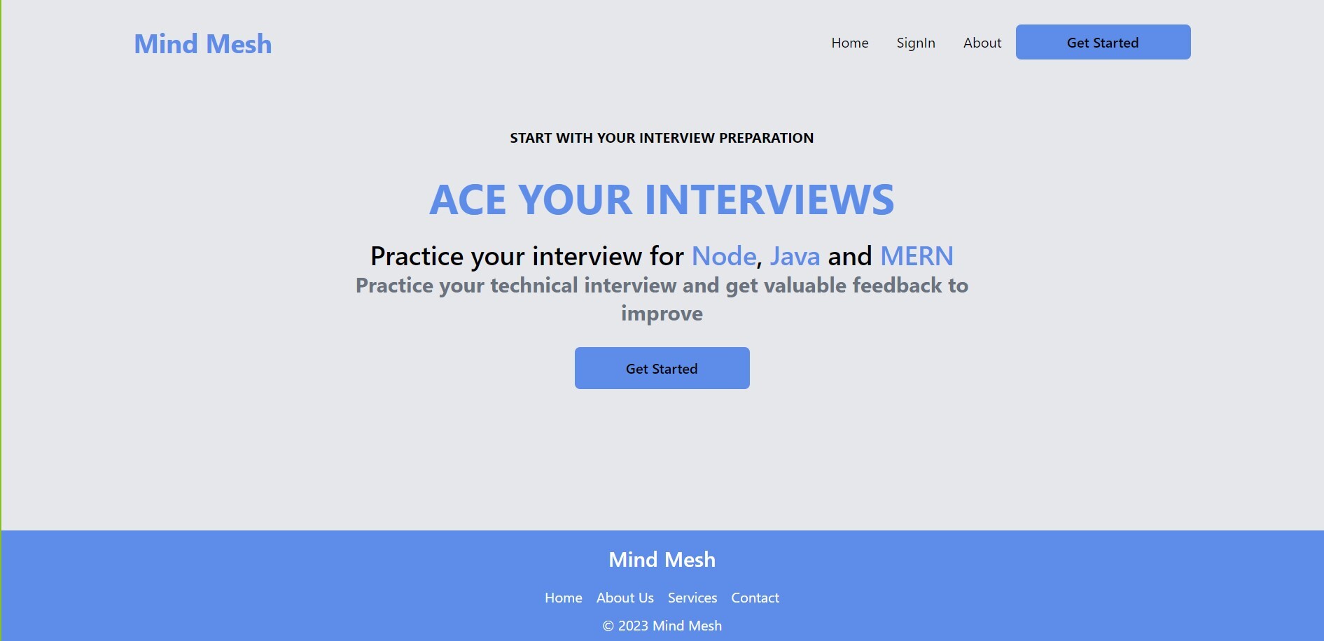 GitHub - Utkarash33/MindMesh: In today's dynamic job market, MindMesh brings AI to interview ...