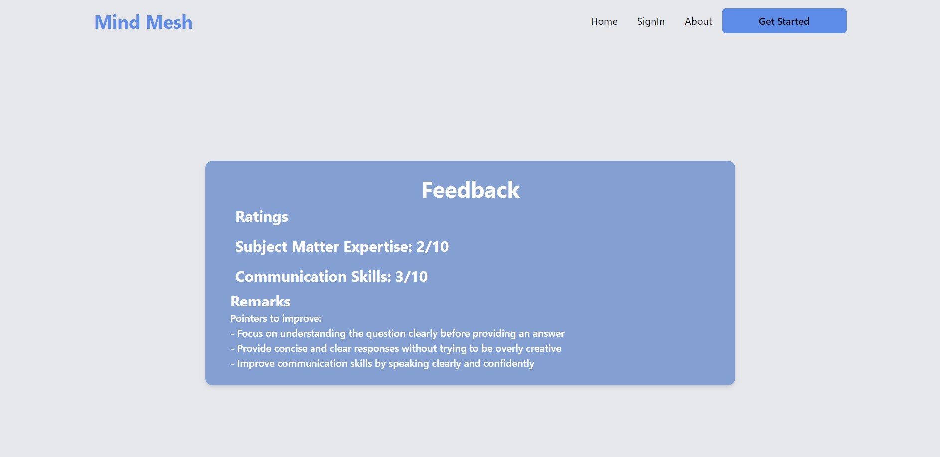 GitHub - Utkarash33/MindMesh: In today's dynamic job market, MindMesh brings AI to interview ...