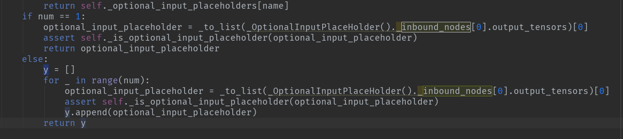 Optionalinputplaceholder Object Has No Attribute Inbound Nodes · Issue 1 · Shen1994