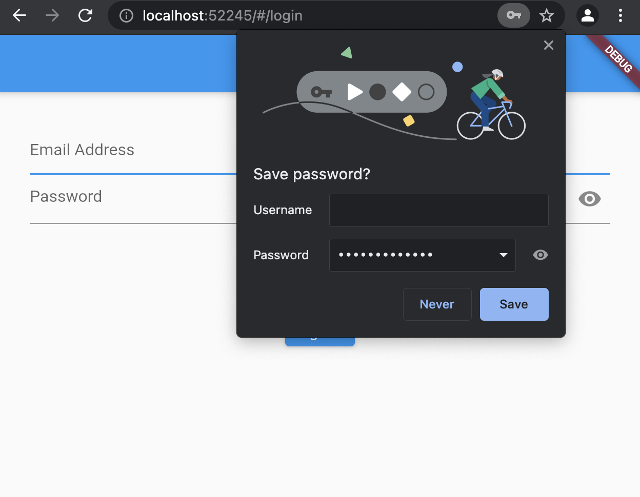 Textformfield Textinputtype Emailaddress Detected As Username On Web · Issue 87906 · Flutter